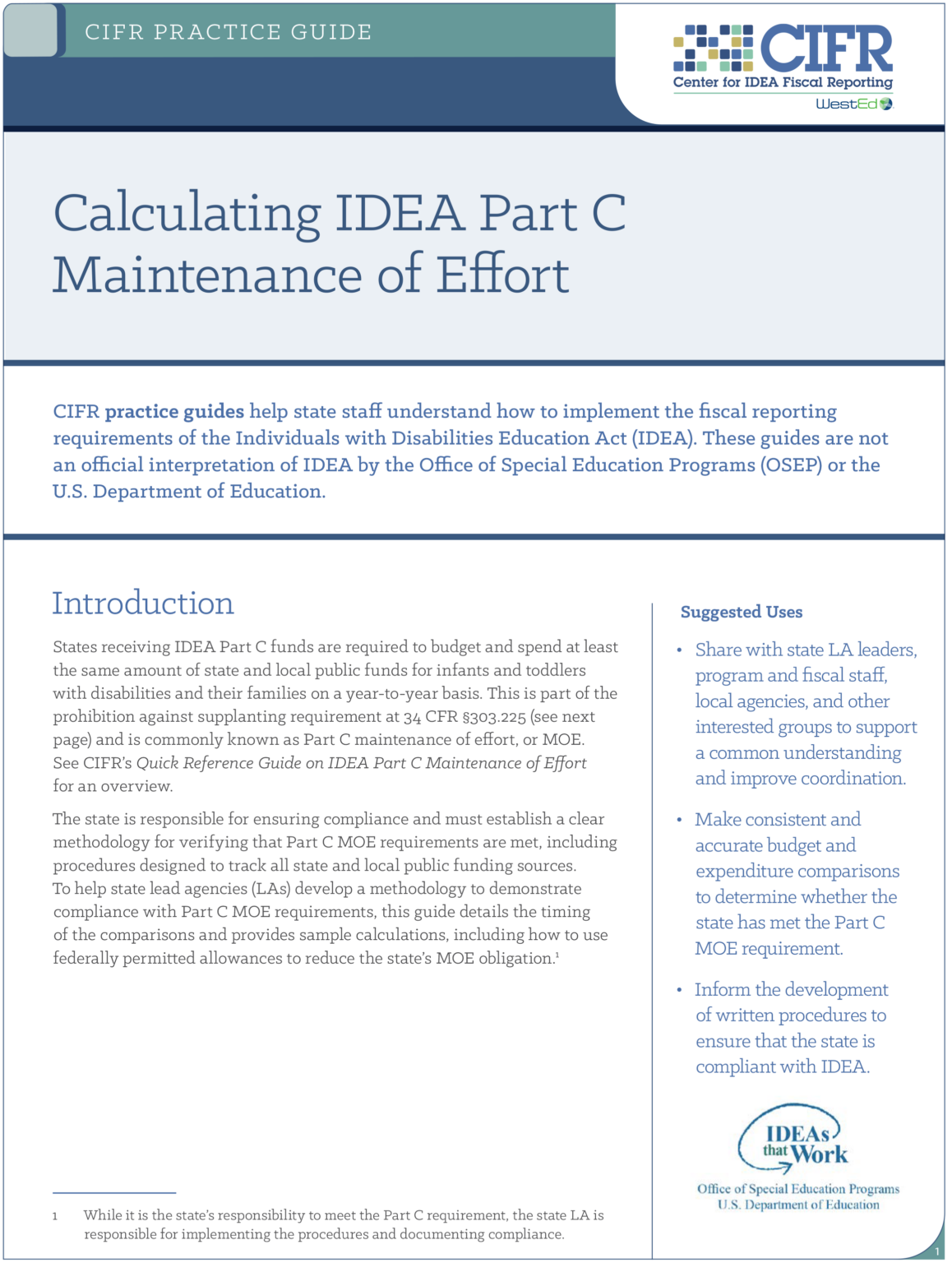 Center for IDEA Fiscal Reporting