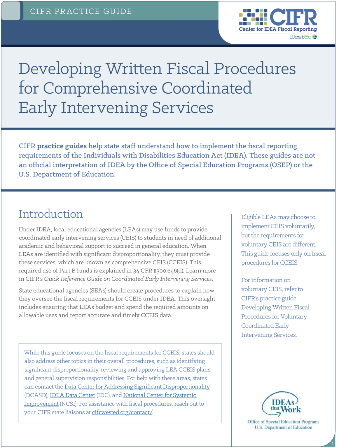 Developing Written Fiscal Procedures for Comprehensive Coordinated ...